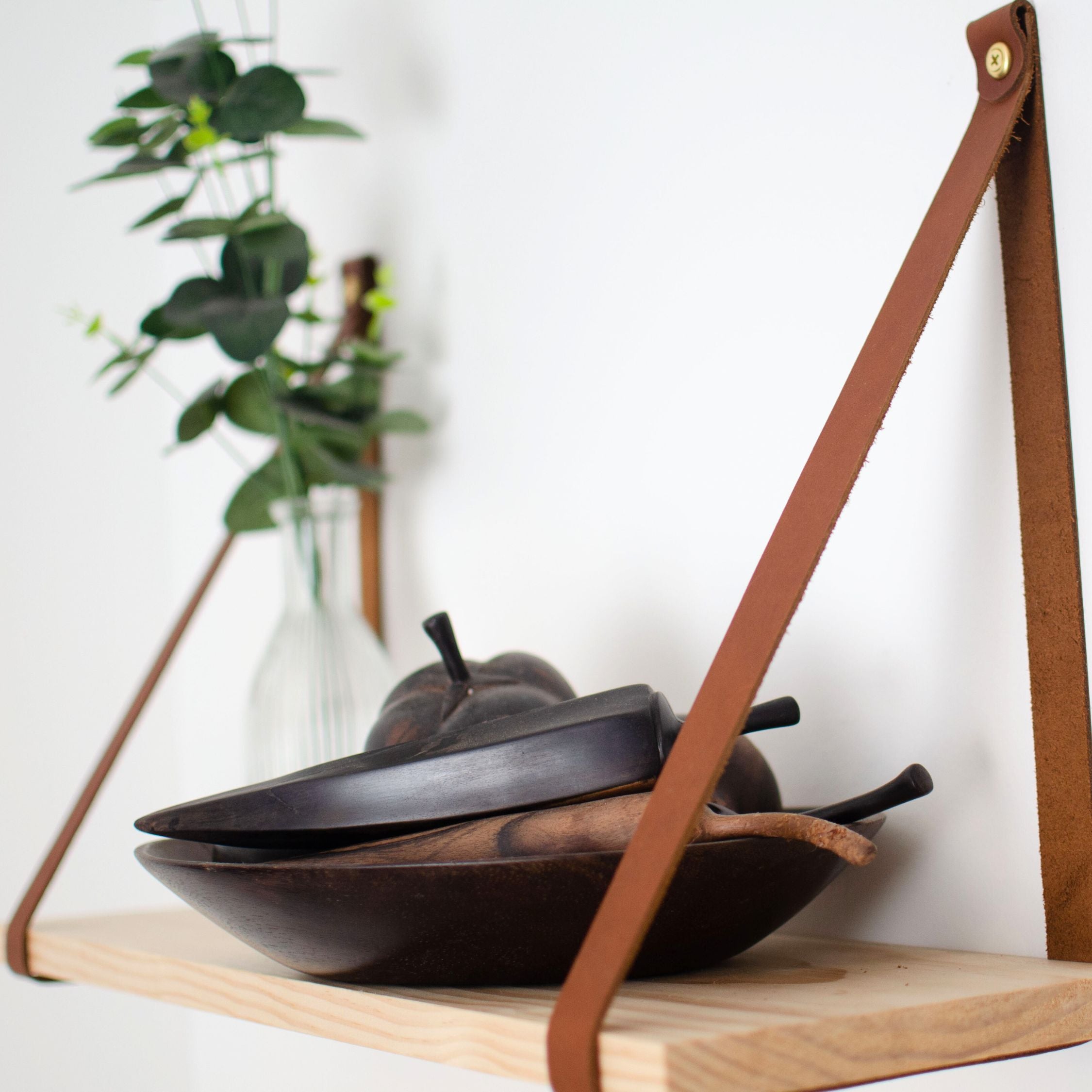 Custom length leather shelf straps – MyHide